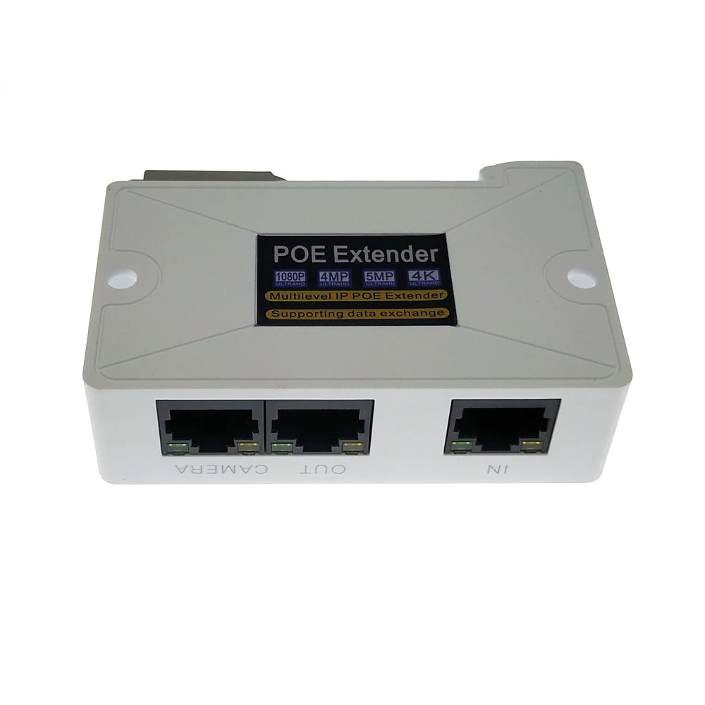 PoE Extender Mini Passive 2 Port POE Switch, IEEE 802.3af/at POE ...